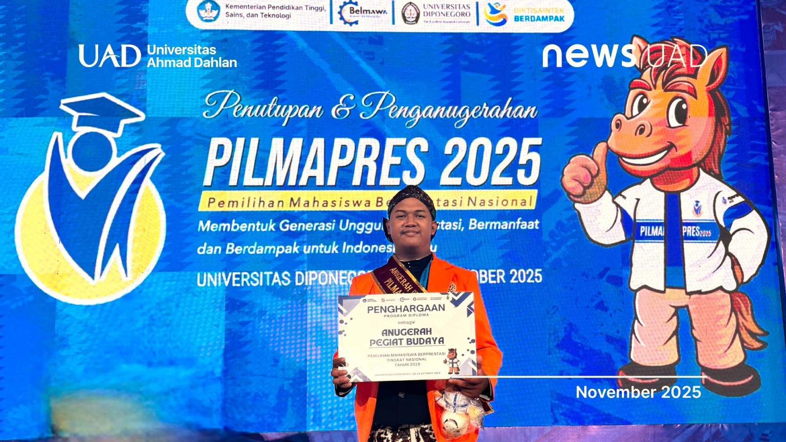Mahasiswa UAD Raih Anugerah Pegiat Budaya di Ajang Pilmapres Nasional ...
